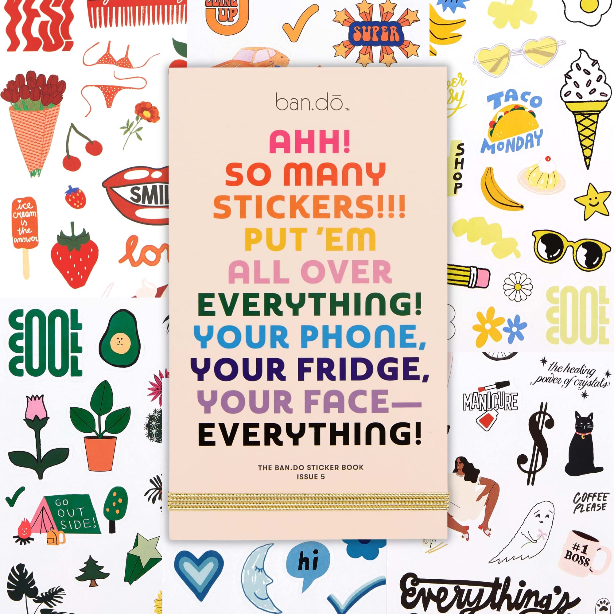 ban.do Planner Sticker Book with Over 700 Assorted Stickers, 35 Pages ...