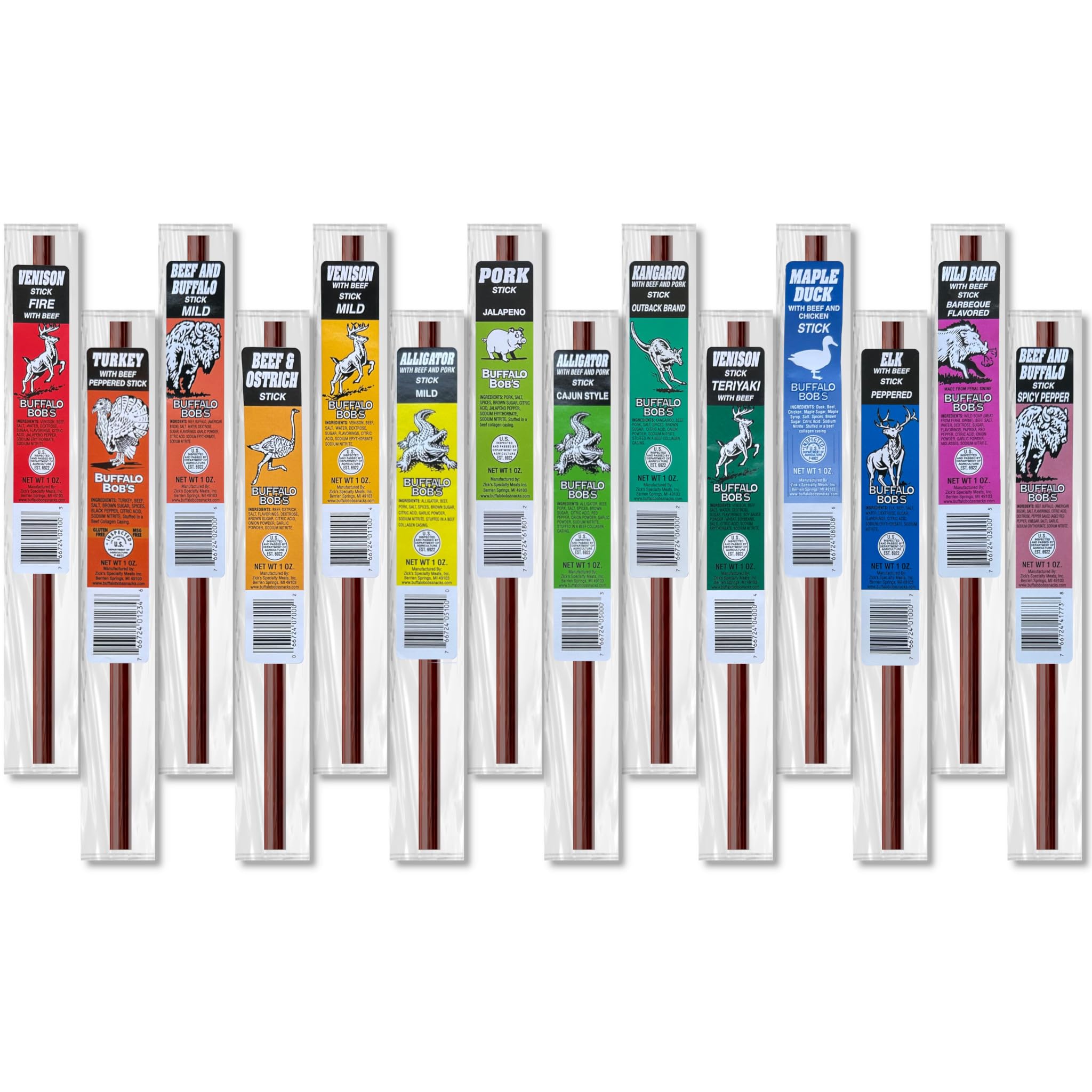 Mua Buffalo Bob's Wild Game Meat Snacks Variety Pack (14 Items) trên Amazon Mỹ chính hãng 2025 ...