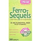 Amazon.com: Ferro-Sequels 65 Mg 100 Caplets: Health & Personal Care