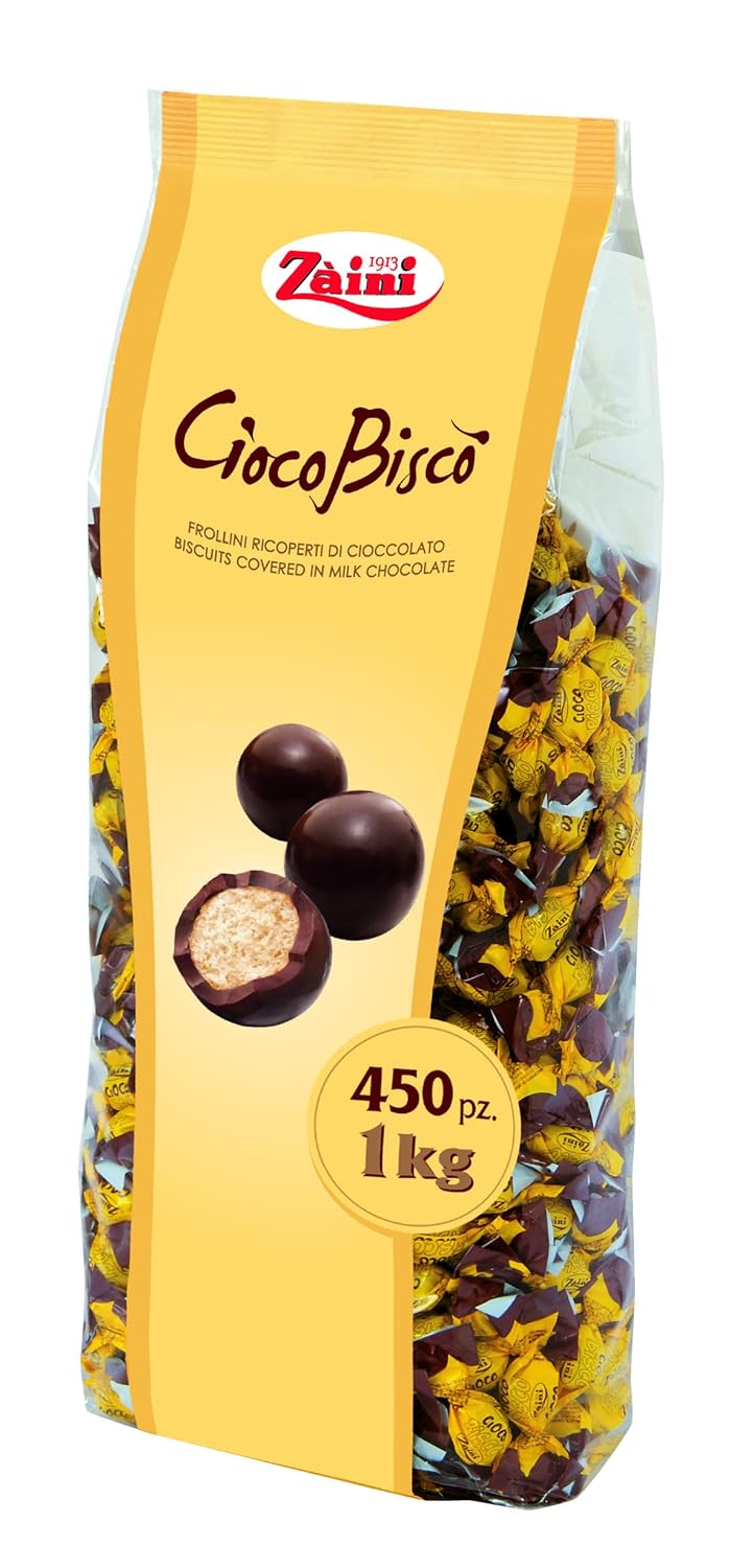 Zaini Cioco Bisco Kekse umhüllt von Vollmilchschokolade 1000 g = 450 ...