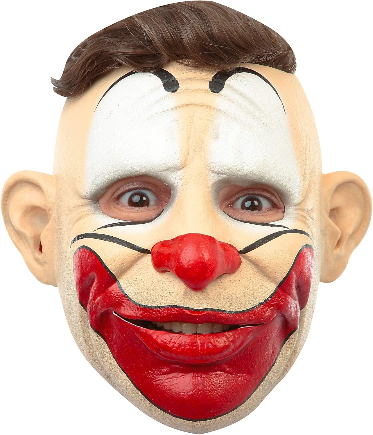 Amazon.com: Ghoulish Masks Adult Customizable Hairstyle Friendly Clown ...
