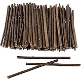 Amazon.com: Wood Log Sticks 4 inch Long 0.2 inch in Diameter 100 pcs ...