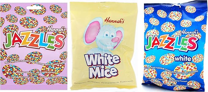 Generic Jazzles & Chocolate White Mice Party Bundle of Hannah's Candy ...