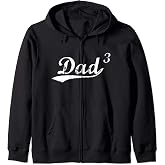 Amazon.com: Dad of 3 Boys Girls Dad3 Gift Father of Three Kids ...