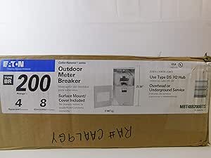 EATON MBT48B200BTS All-in-One Combination Ring Less Meter Breaker ...