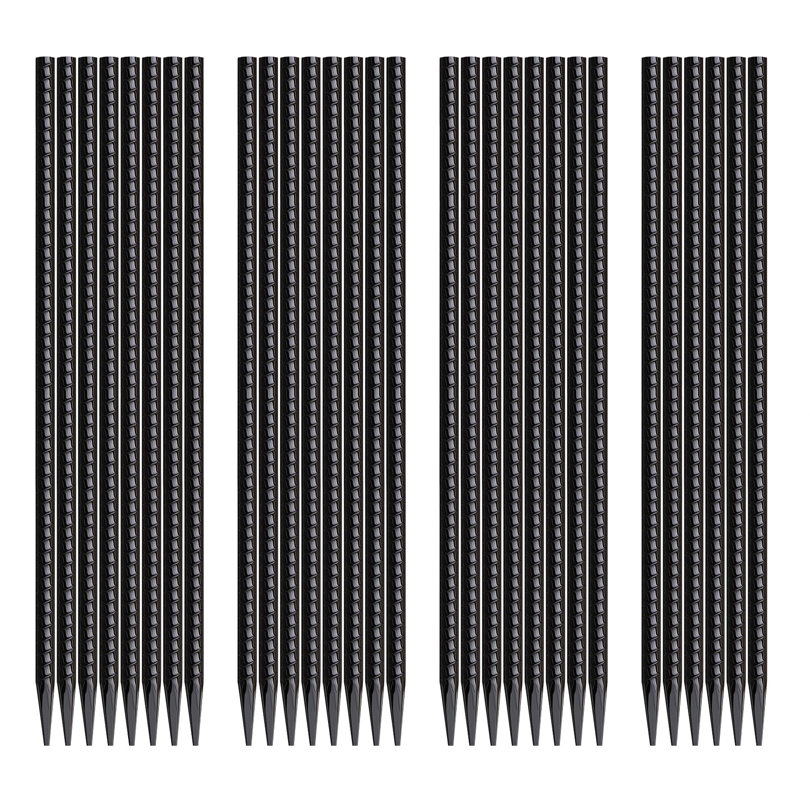 MSWY 16 Inch Rebar Stakes 30 Pack Heavy Duty Ground Anchors with Chisel ...