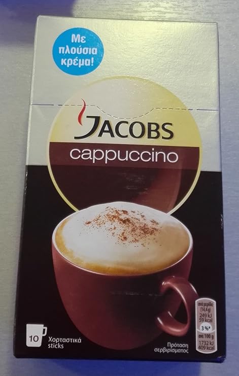 Amazon.com : Jacobs Cappuccino (Pack of 10 X 14.4 G) : Grocery ...