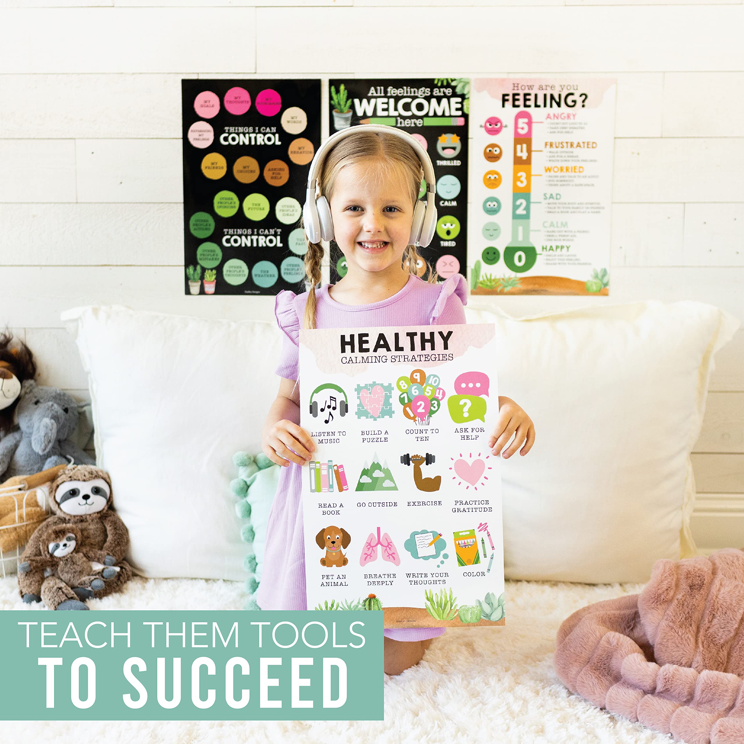 Mua 4 Cactus Feelings Chart For Kids Emotions Chart For Kids Feelings ...