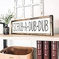 Amazon.com: Dozili Scrub A Dub Dub Bathroom Sign Farmhouse Bathroom ...