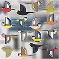 Amazon.com: 16-Pack Flock of Bird Window Clings - Lifelike, Colourful ...