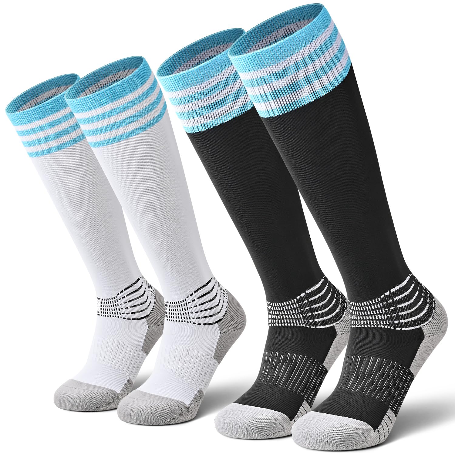 IRAMY Compressive Soccer Socks with Ankle Compression Support Coolmax ...
