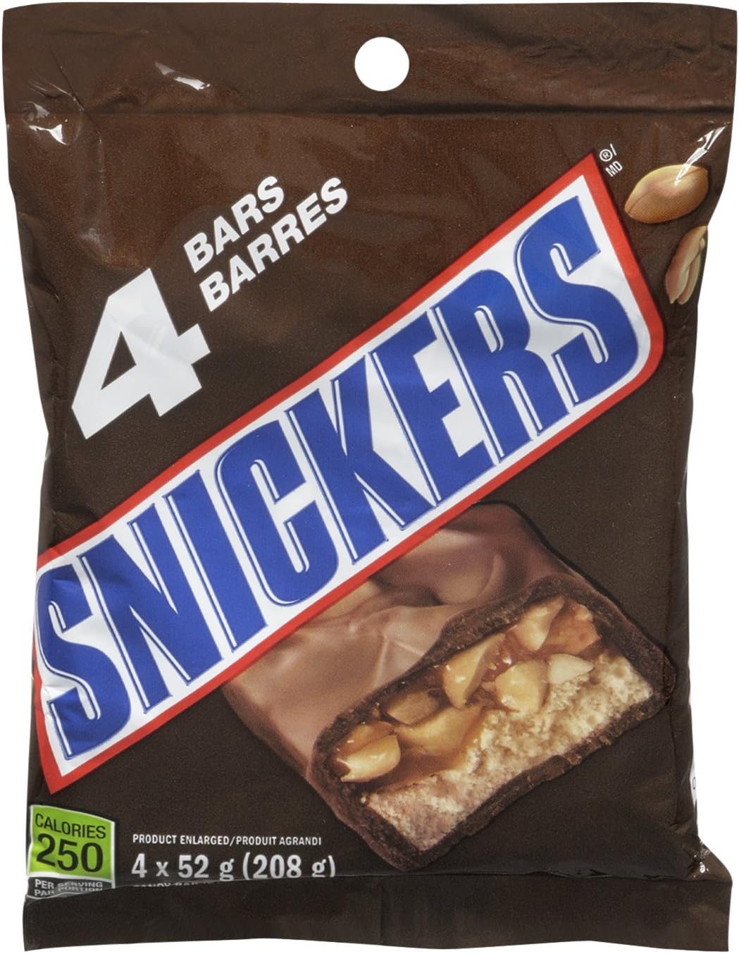 Snickers Chocolate 4 Pack 208g: Amazon.ca: Grocery