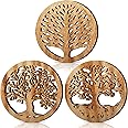 Amazon.com: Beeveer 3 Pcs Life Tree Wooden Trivets for Hot Dishes 8 ...