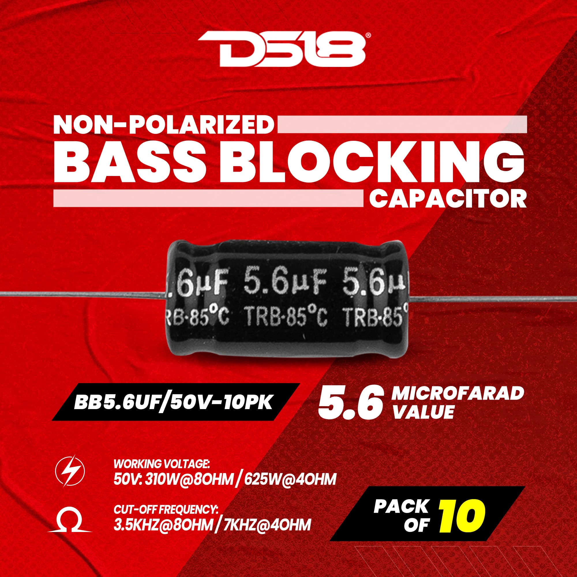 Mua DS18 BB5.6UF/50V-10PK Bass Blocker 7KHz @ 4 ohms or 3.5KHz @ 8 ohms ...