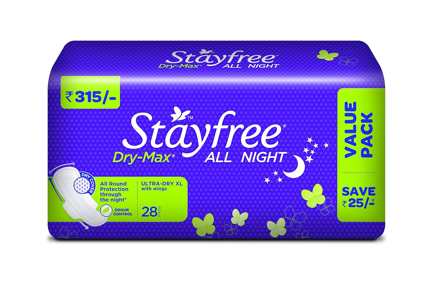 Stayfree Dry Max All Nights (28 Count): Amazon.in: Amazon Pantry