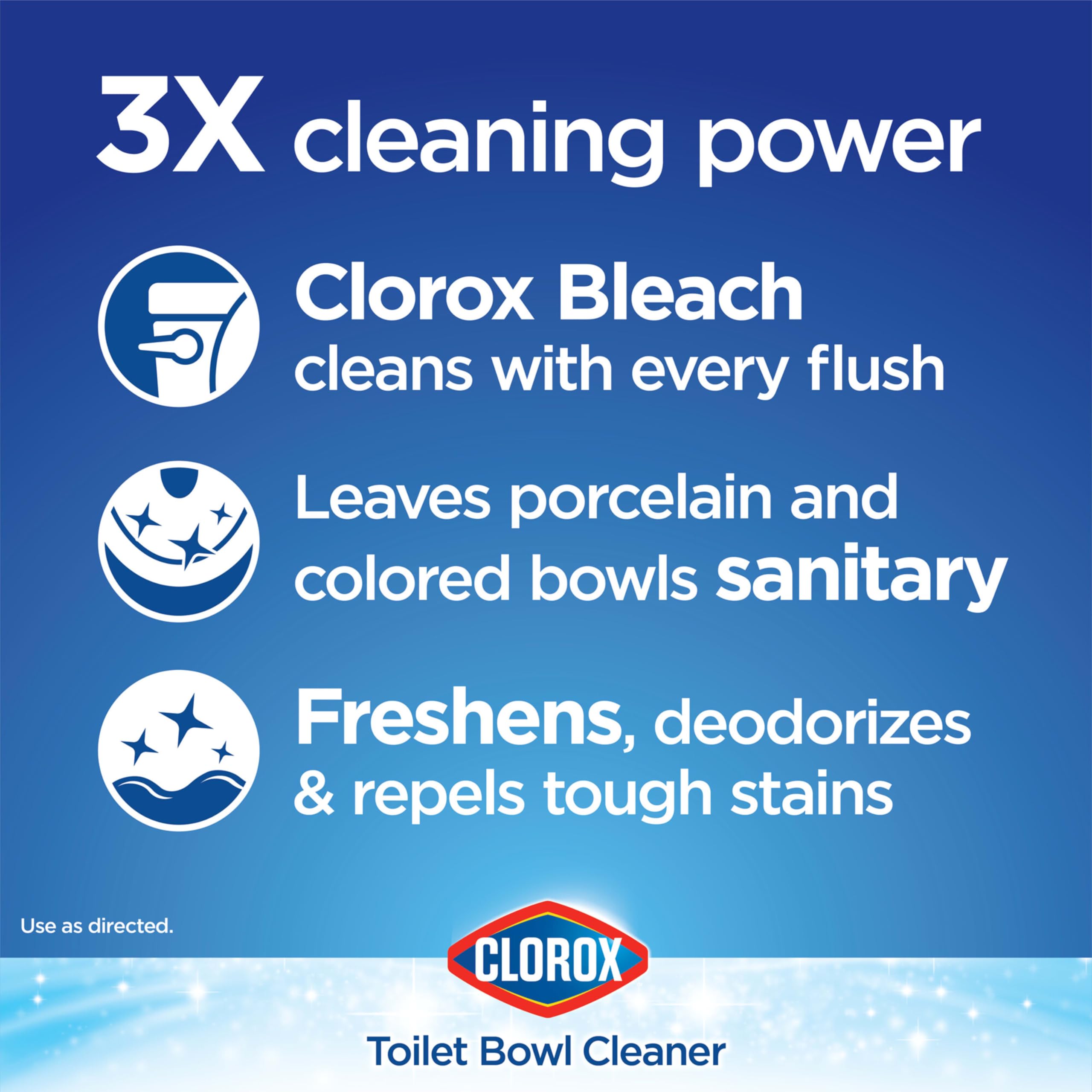 Mua Clorox Ultra Clean Toilet Tablets Bleach & Blue, Rain Clean, 4 Ct ...