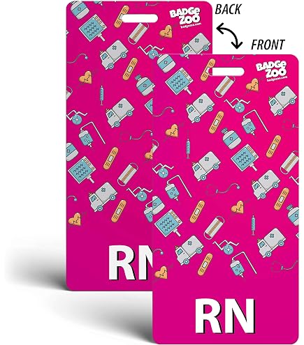 Radiology Vertical Rainbow ID Badge Cards Role Identifier Radiology ...