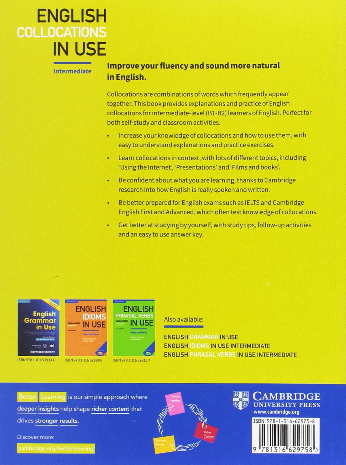 Mua English Collocations in Use Intermediate Book with Answers: How Words Work Together for ...