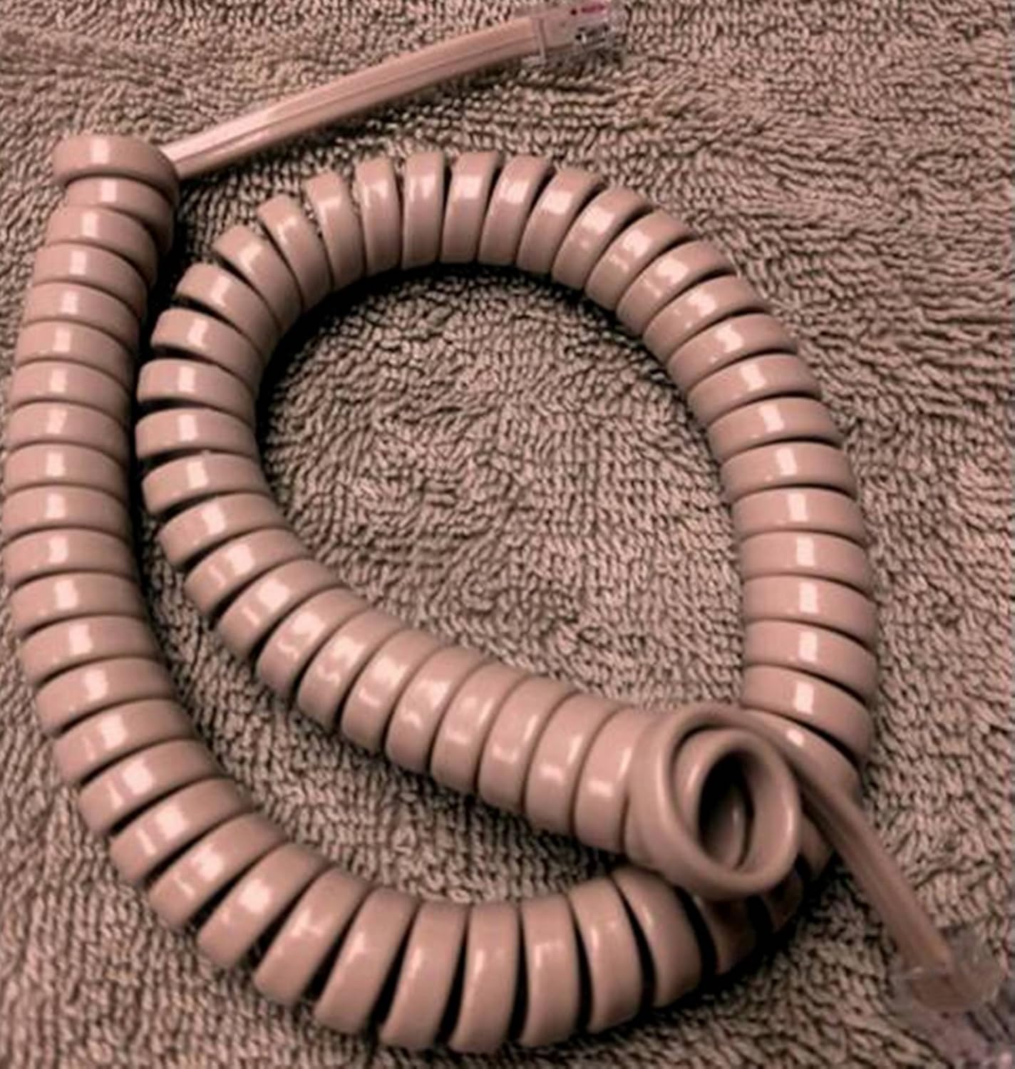 Amazon.com: Beige Short Generic Handset Cord Fits Nearly All Landline ...