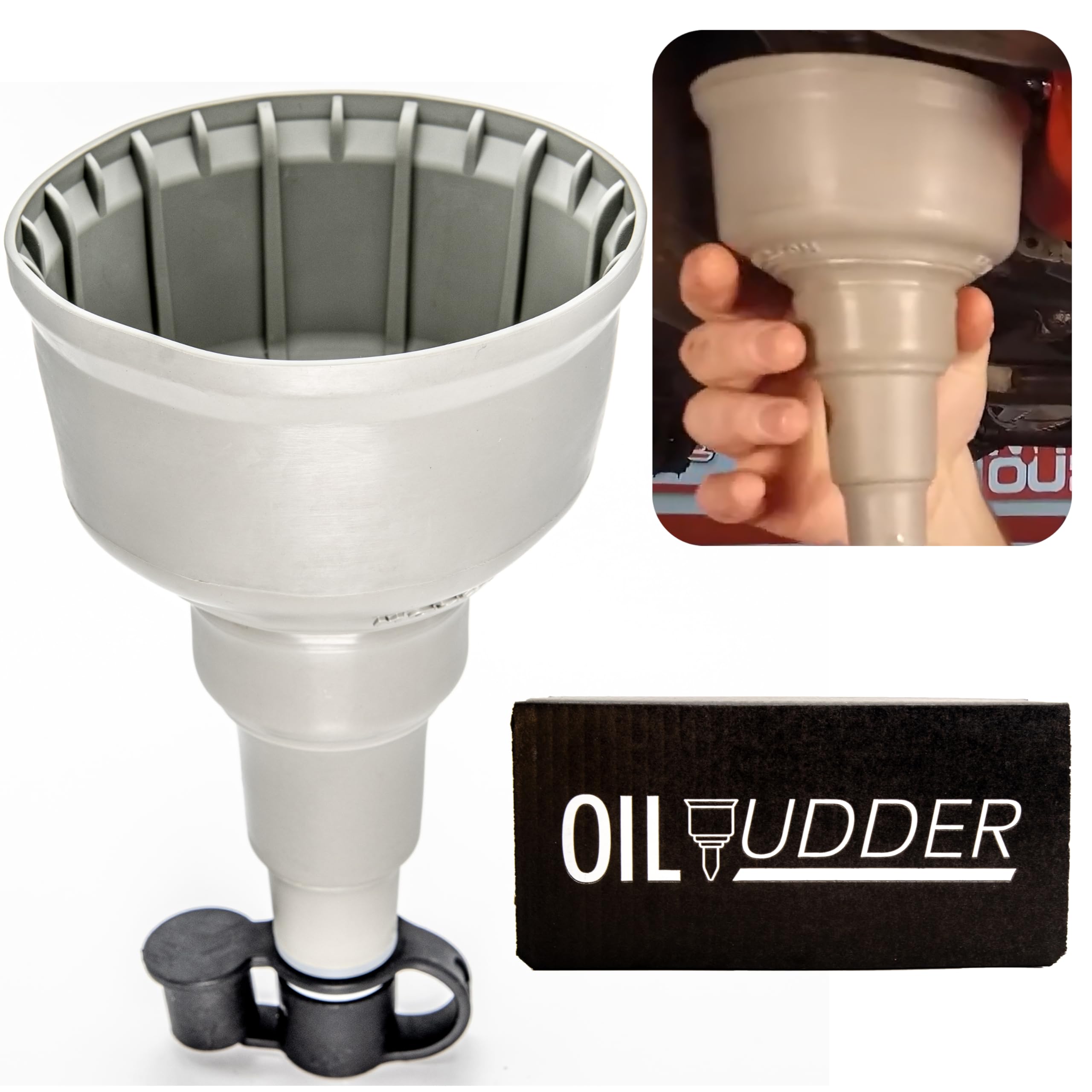 OilUdder XL Oil Change Tool - Oil Filters up to 4" Diameter, Spill Free ...