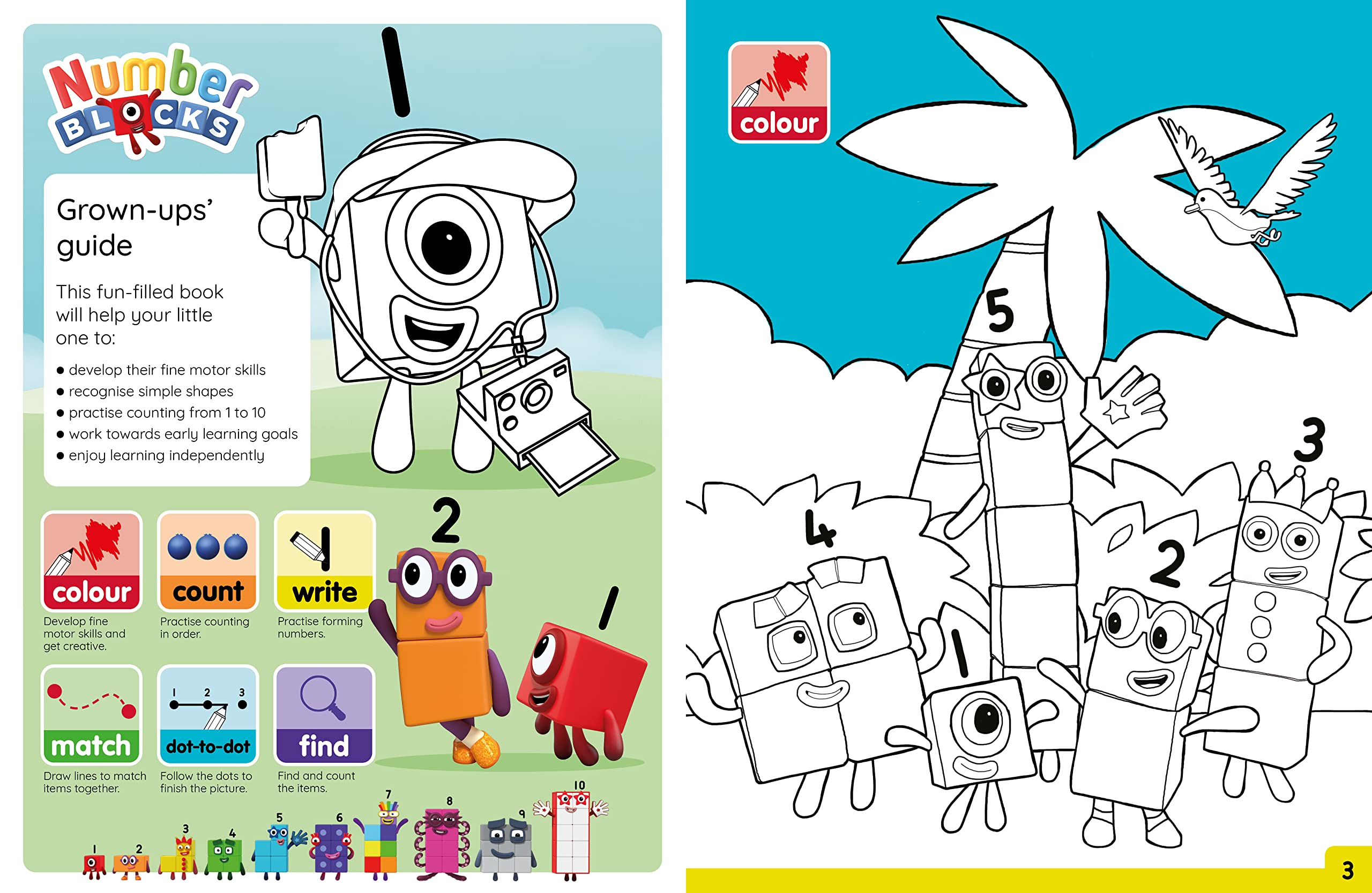 Mua Numberblocks Colouring Fun: A Colouring Activity Book (Numberblocks ...