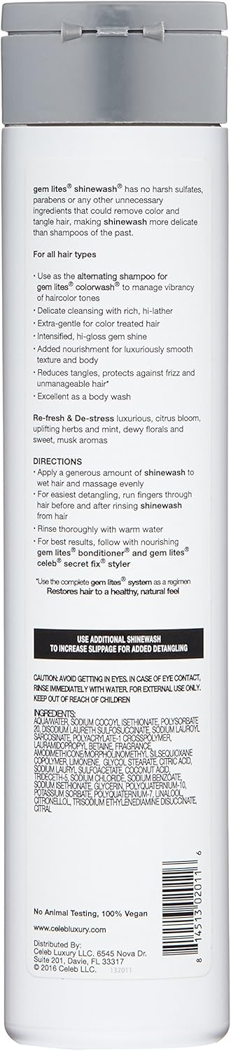 Gem Lites SHINEWASH SHAMPOO, 8.25 oz. by GEM LITES – BigaMart