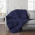 Amazon.com: Puredown® Soft Down Throw Blanket Lightweight Packable ...