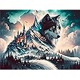 Amazon.com: 5D Diamond Art Kits for Adults Wolf Diamond Painting Kits ...