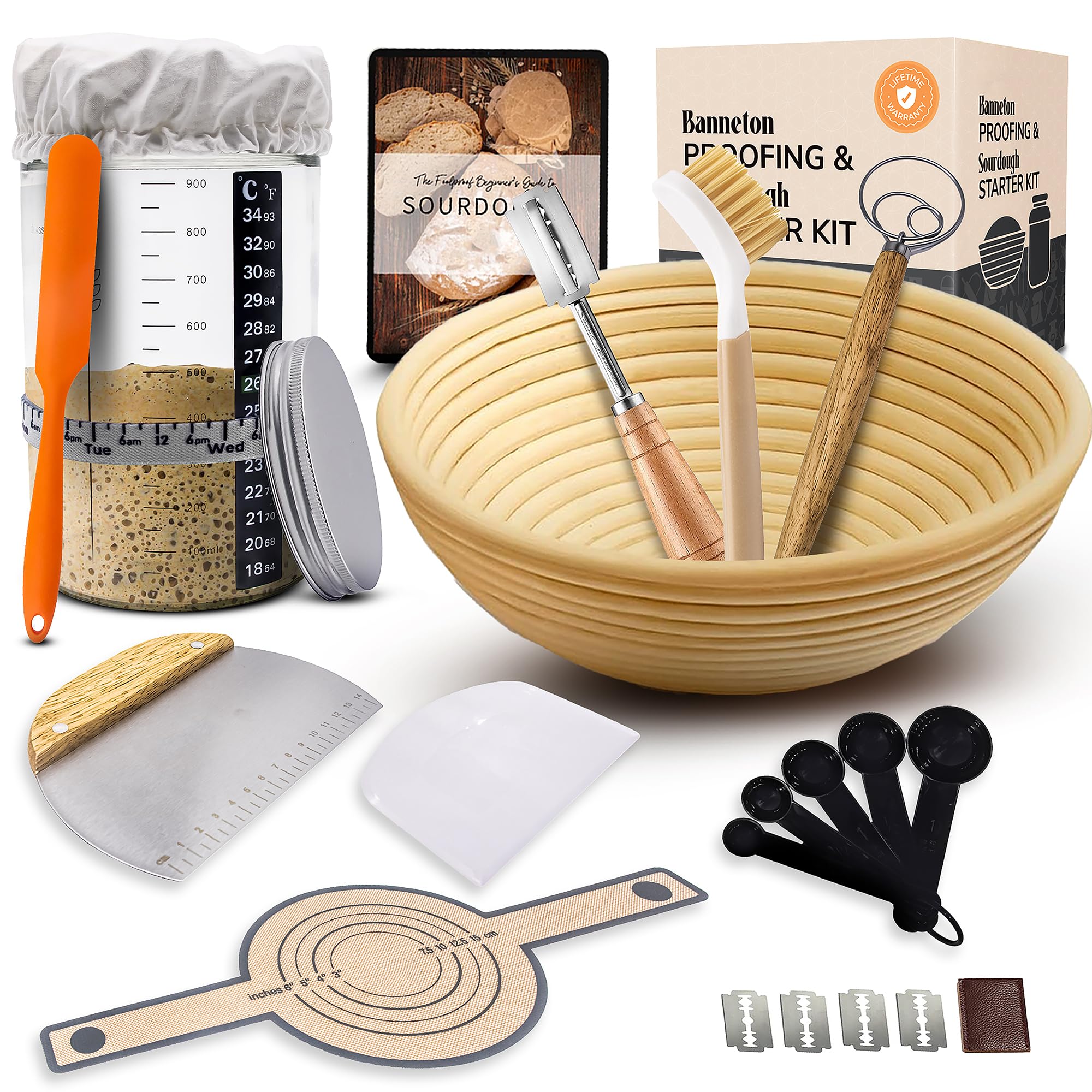 Complete Sourdough Starter Kit and Sourdough Bread Baking Supplies ...