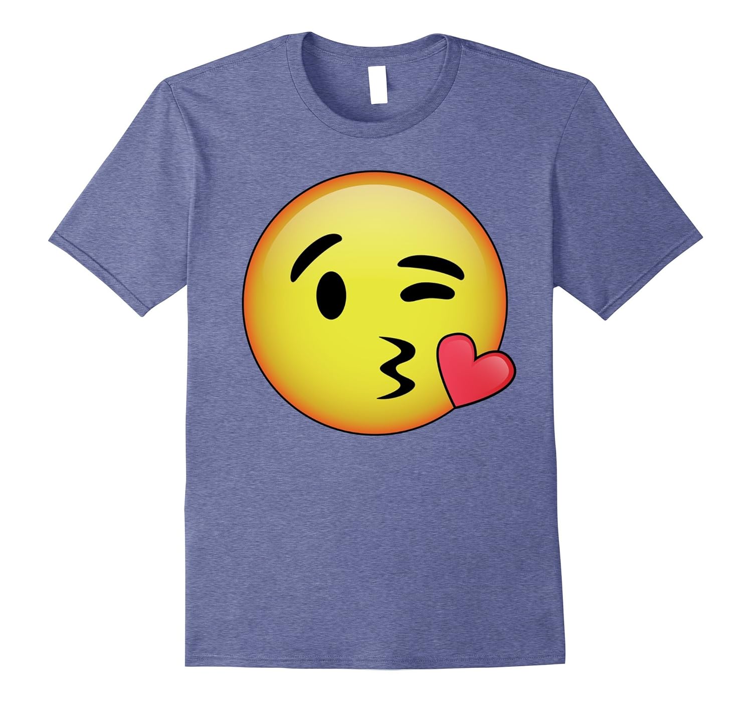 HD Emoji Kissy Face Shirt – Blow a Kiss Emoticon Tee T-Shirt-T-Shirt ...