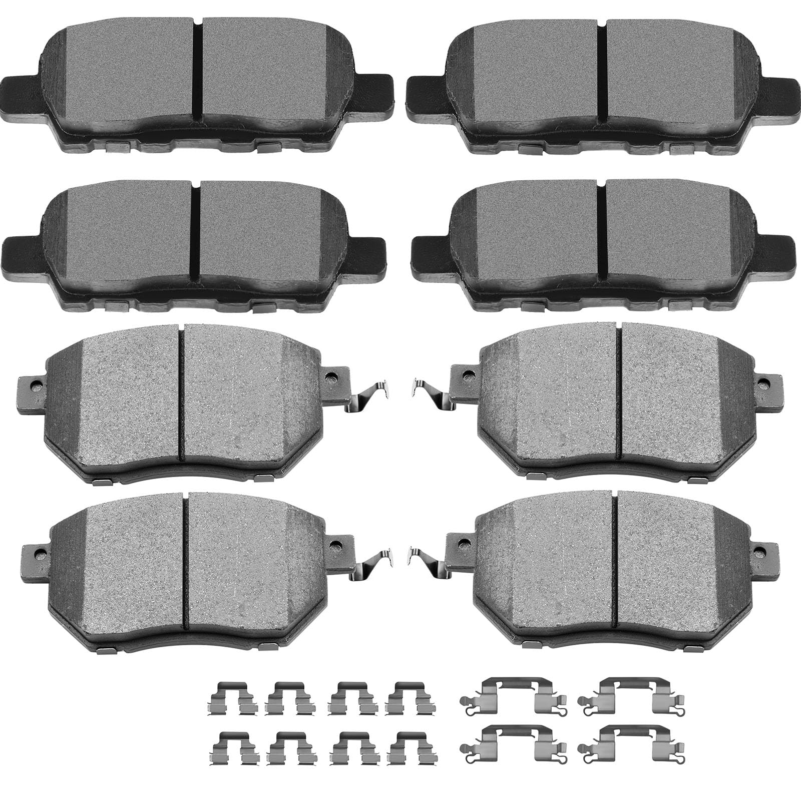 Ceramic Brake Pads Kits,SCITOO 8pcs Brakes Pads Set fit for 2009-2012 ...