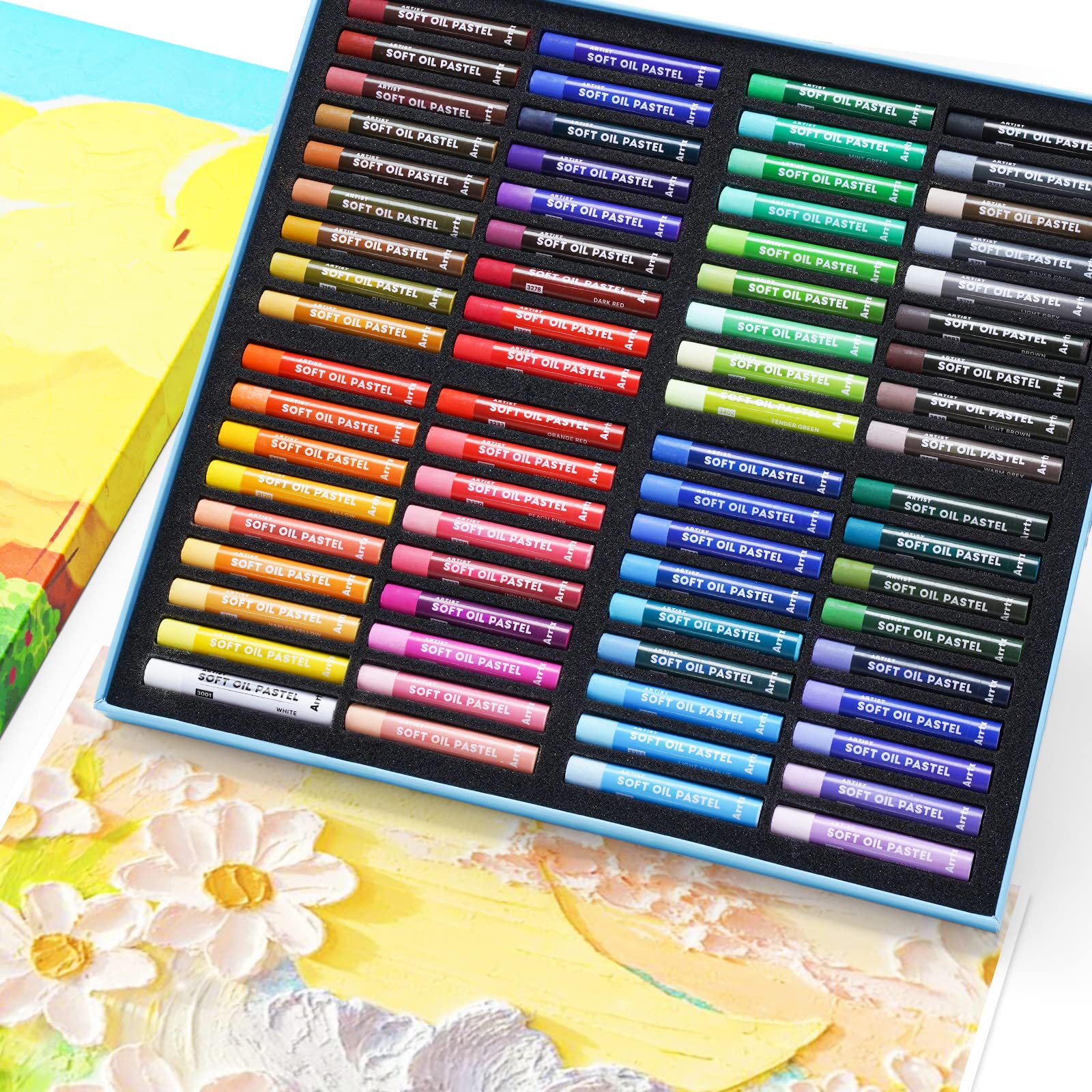 Mua Arrtx オイルパステル 72色 アーティスト ソフトオイルパステル 鮮やかでクリーミー パステル画用品 アーティスト、初心者、学生 ...