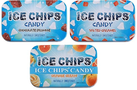 Amazon.com : ICE CHIPS Candy 3 Pack Assortment (Chocolate Brownie ...