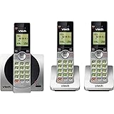 VTech DECT 6.0 Dual Handset Cordless Phone with ITAD, CID, Backlit ...