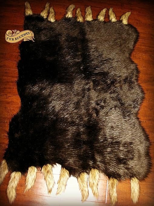Amazon.com: Fancy Brown Buffalo Mink Faux Fur Throw Blanket with Wolf ...