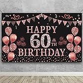 Amazon.com: Uiorgui 9Pcs 60th Birthday Decorations Honeycomb Centerpiece for Women, Rose Gold ...