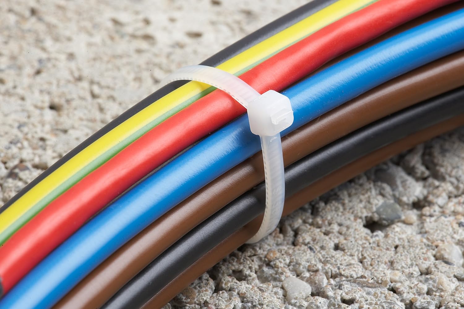 Meister 1746650 Cable Tie Assortment 250 Pieces – White – Various Sizes – 100/200 / 300 mm ...