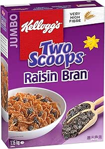 Kellogg's Two Scoops Raisin Bran Cereal, 1150g: Amazon.ca: Grocery