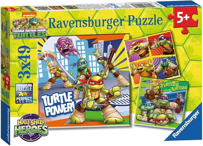 Ravensburger Teenage Mutant Ninja Turtles Half Shell Heroes 3x 49pc ...
