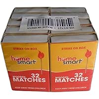 Amazon.com: Home Smart Penny Matches Strike on Box (10-Pack; 320-match ...