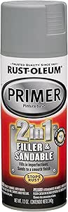 Amazon.com: Rust-Oleum 260510 Automotive 2-in-1 Filler & Sandable Primer, 12 Ounce (Pack of 1 ...