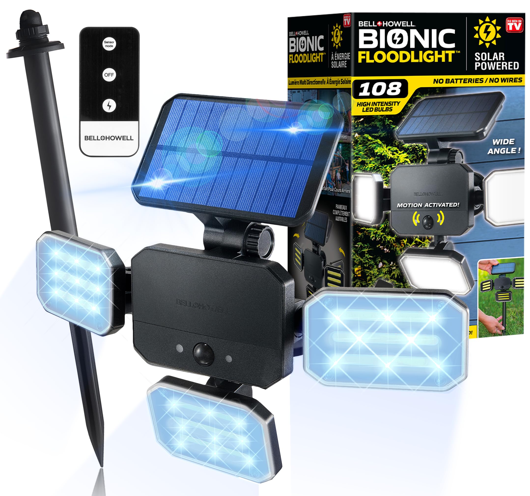 Mua Bell+Howell Bionic Flood Light ASON TV, Solar Lights Outdoor ...