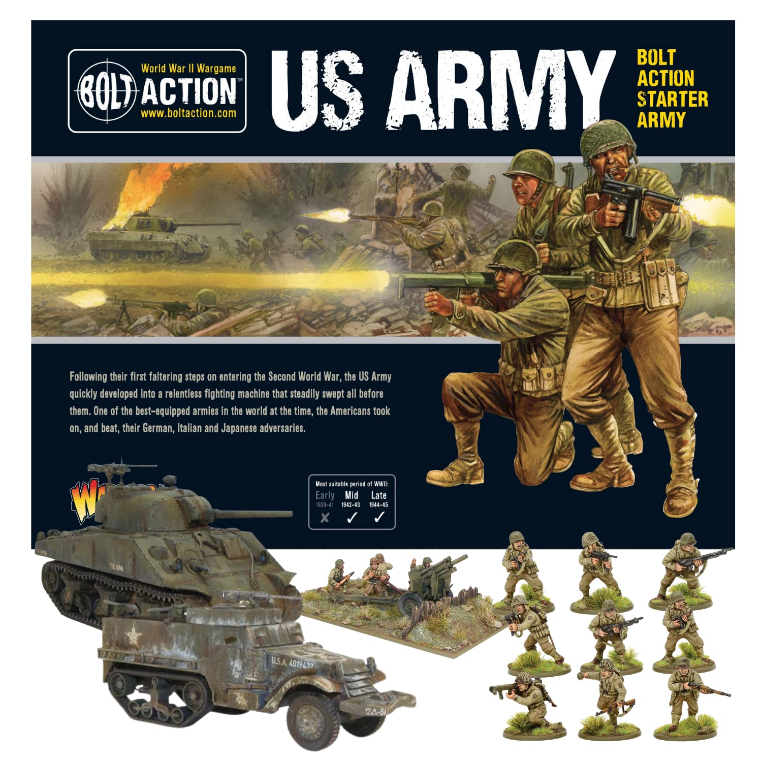 Mua Wargames Delivered - Warlord Games Bolt Action Miniatures - US Army ...
