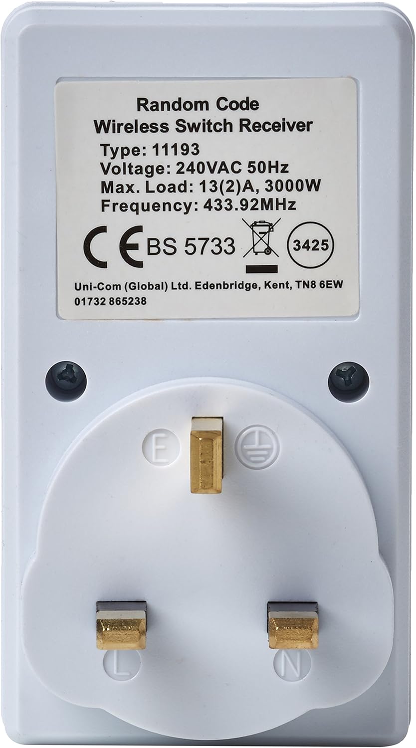 Uni-Com 3pk Remote Control Sockets – BigaMart