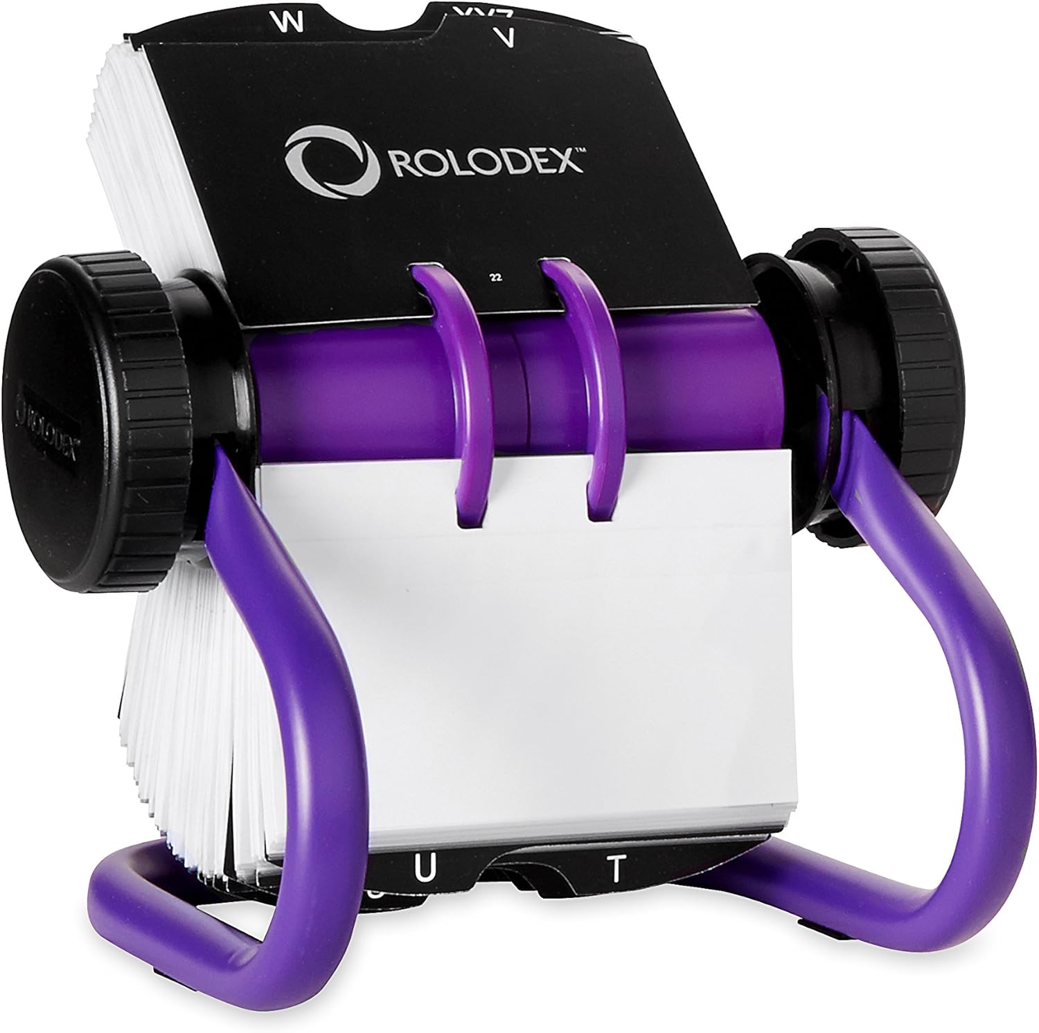 Rolodex Open Rotary Business Card File, 200-Card, Purple (1819543 ...