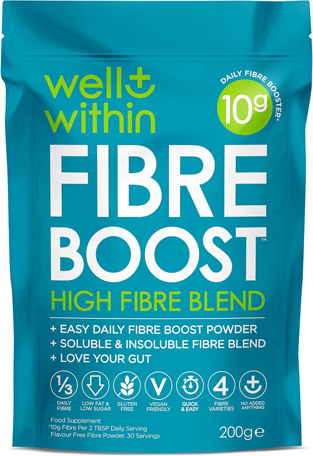 High Fibre Supplement Powder Prebiotic -10g Boost = 1/3 of Your NHS ...