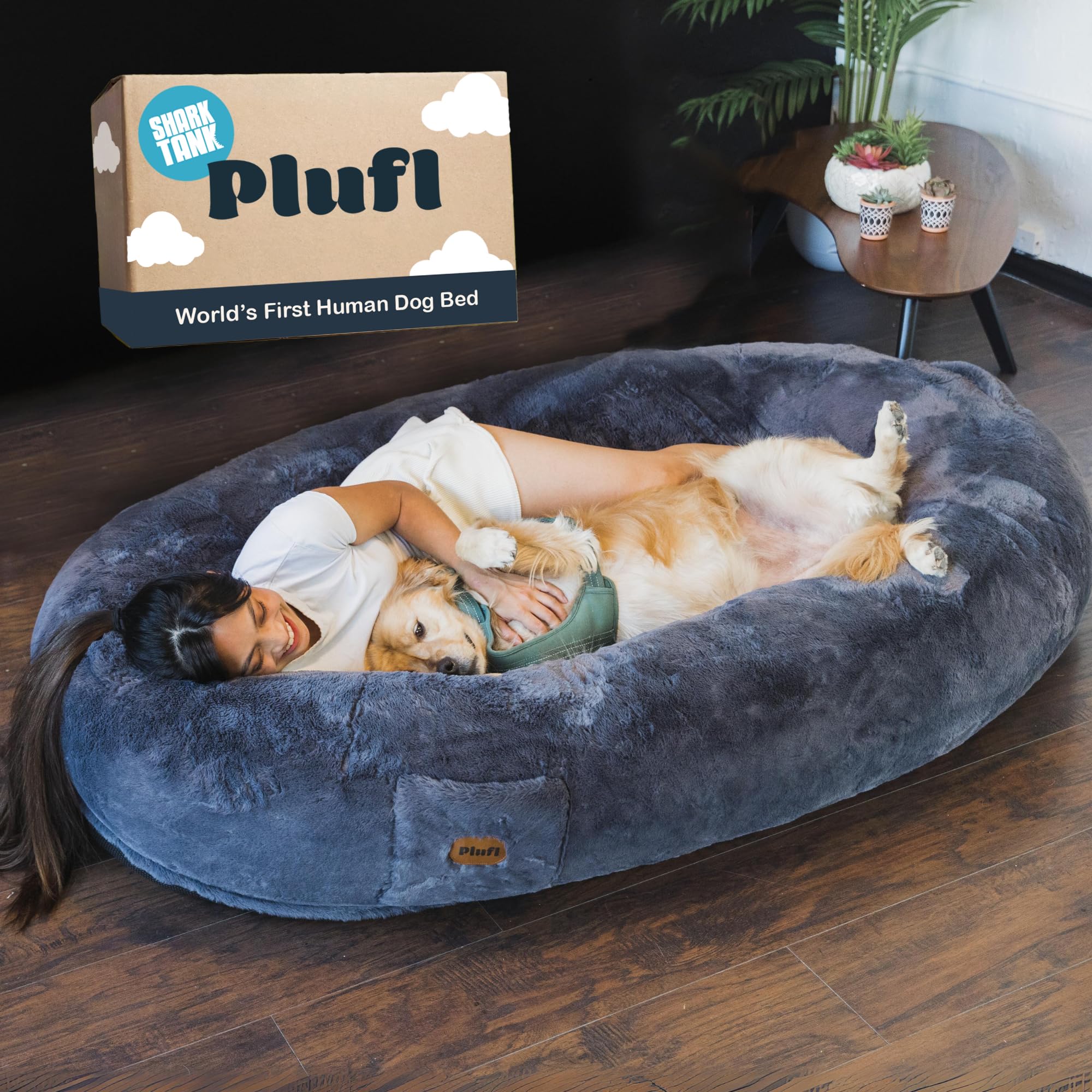 Plufl, The Original Human Dog Bed for Adults, Kids, and Pets. As Seen ...