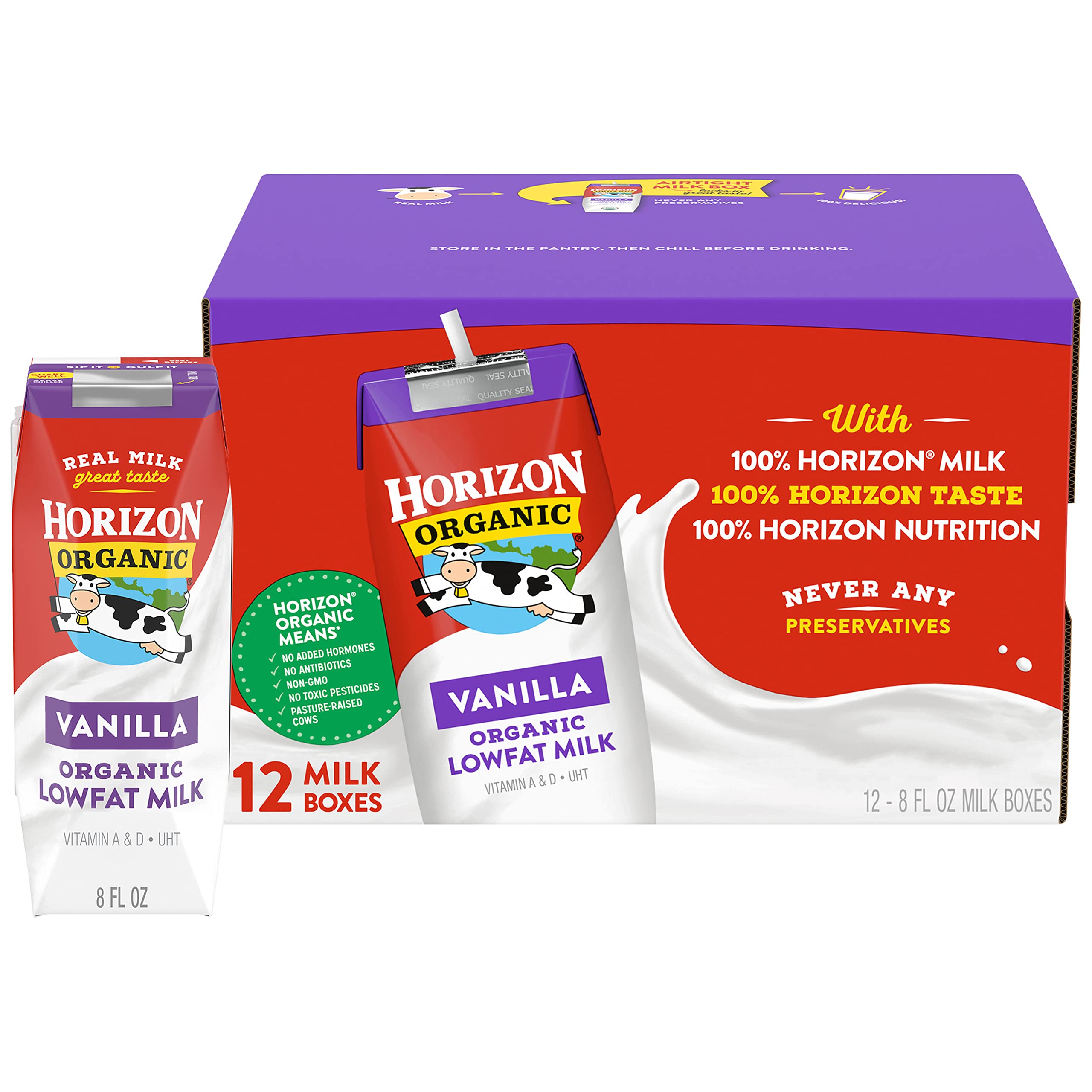 Mua Shelf-Stable Low Fat milk Boxes, Vanilla, 8 oz., 12 Pack trên ...
