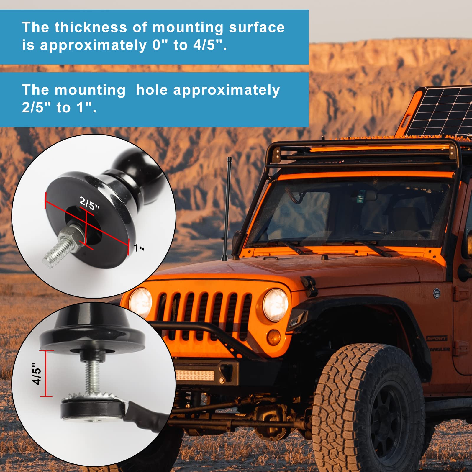Mua JSZAAHZ Waterproof Marine Antenna AM FM Golf Cart ATV UTV RV Car ...