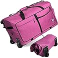 Amazon.com | Bago Rolling Duffle Bag with Wheels - 27" 80L Foldable Weekender Bag, Waterproof ...